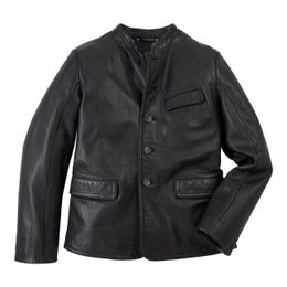 Oconi B&uuml;ffelnappa-Lederjacke, 50 - Schwarz, aus Leder