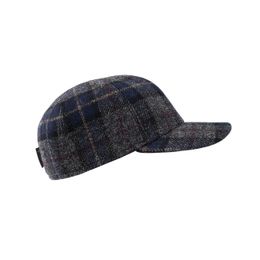 Gore-Tex -Wollkappe, 59 cm - Grau/Blau/Beige/Rot, aus Schurwolle