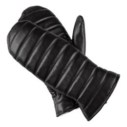 Markberg Leder-F&auml;ustlinge, 8,5 - Schwarz, aus Leder