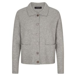 Junghans 1954 Feel-Good-Cardigan, 46 - Grau, aus Kaschmir