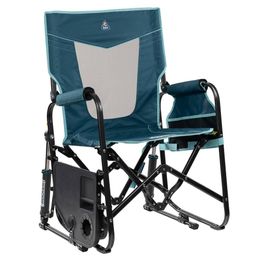 GCI Outdoor Schaukelstuhl Stowaway Rocker mit Tisch blau
