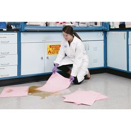 PIG HazMat Bindevlies-Matte, Heavy-Weight-Ausf&uuml;hrung, im Spenderkarton, BxL 380 x 510 mm, VE &agrave; 100 Stk