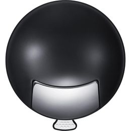 EKO Push-M&uuml;lleimer mit Pedal, Volumen 33 l, Hx&Oslash; 700 x 350 mm, schwarz, matt