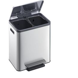 EKO Tretabfallsammler, Volumen 2 x 15 l, BxHxT 404 x 492 x 321 mm, Edelstahl, 2fach-Sammler