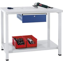 ANKE Kompaktwerkbank, BxT 1140 x 650 mm, 1 Schublade, Universalplatte