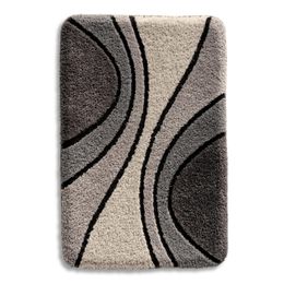 Hagemann Badematte, grau, Gr&ouml;&szlig;e 50x50 cm - WC-Vorlage ohne Ausschnitt