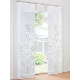 HEINE HOME Witt Schiebevorhang, grau-gr&uuml;n, Gr&ouml;&szlig;e 145x57 cm