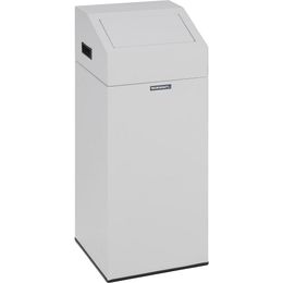 eurokraft pro Wertstoffsammler, selbstl&ouml;schend, Volumen 76 l, BxHxT 380 x 890 x 380 mm, lichtgrau