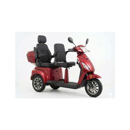 ECONELO E-Seniorenmobil Billy 2.0, Lithium-Akku, 3-Rad, 60V, 1000 Watt, gro&szlig; Sitz, Rot