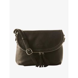 Tom Tailor Damen TTLARI Umh&auml;ngetasche mit Quasten-Detail, schwarz, Uni, Gr. ONESIZE