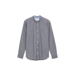 Tom Tailor Herren Fitted Oxford Hemd mit Brusttasche, blau, Uni, Gr. XXXL