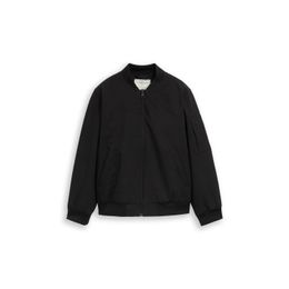 Tom Tailor Jungen Bomberjacke mit wasserabweisender Funktion, schwarz, Uni, Gr. 140