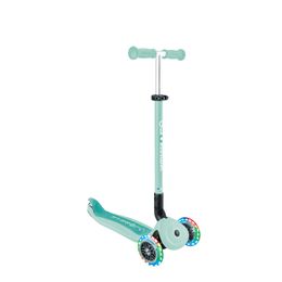 Globber GO-UP ACTIVE LIGHTS &ndash; 3 in 1 Dreirad, Laufrad und Scooter, 120/80 mm, 3-r&auml;drig, h&ouml;henverstellbar, mint