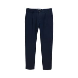 Tom Tailor Herren Regular Fit Anzughose, blau, Uni, Gr. 54