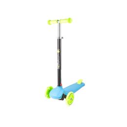 Lorelli Kinderroller Yuppee, 3 PU-R&auml;der mit Licht, h&ouml;henverstellbar, Bremse hellblau