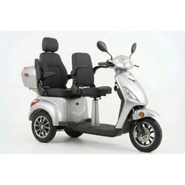 ECONELO E-Seniorenmobil Billy 2.0, Lithium-Akku, 3-Rad, 60V, 1000 Watt, gro&szlig; Sitz, Silber