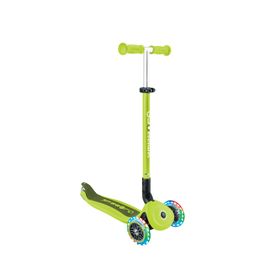 Globber GO-UP ACTIVE LIGHTS &ndash; 3 in 1 Dreirad, Laufrad und Scooter, 120/80 mm, 3-r&auml;drig, h&ouml;henverstellbar, lime gr&uuml;n