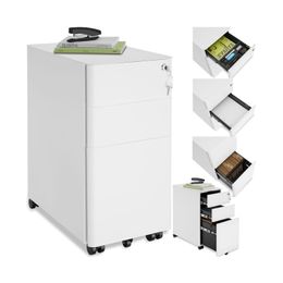 TecTake&reg; Aktenrollschrank, aus pulverbeschichtetem Stahl, herausnehmbarer Einsatz f&uuml;r Schreibutensilien, 30 x 50 x 59,5 cm