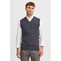 Pullunder Blend "BHLarsson", Herren, Gr. L, blau (navy), Feinstrick, 50% Baumwolle, 50% Polyester, unifarben, regular fit, V-Ausschnitt, Pullover Pullunder, Stilvoller Pullunder mit V-Ausschnitt