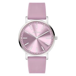 Quarzuhr s.Oliver "Modern Statement", lila, Armbanduhren, Damen, Quarzuhr, Armbanduhr, Damenuhr, Silikonarmband, analog