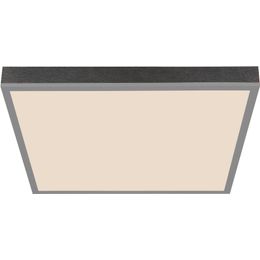 Globo LIGHTING Deckenleuchte "DORO", silberfarben, H: 7,5cm, 1 Stk., Leuchten, Deckenlampe Wohnzimmer-Leuchte Schlafzimmer-Leuchte Flur K&uuml;che, Deckenleuchte