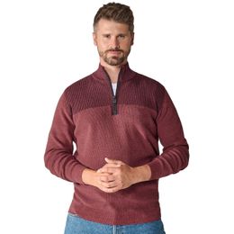 Troyer Casamoda "Casamoda Troyer uni", Herren, Gr. XL, rot (mittelrot), 100% Baumwolle, Pullover Troyer