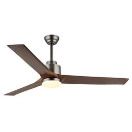 Globo LIGHTING Deckenleuchte "MODESTO", grau dunkel, &Oslash; 148cm H: 48cm, 1 Stk., Leuchten, Ventilator holzoptik dunkel k&uuml;hlen-heizen Wohnzimmer Schlafzimmer, Deckenleuchte