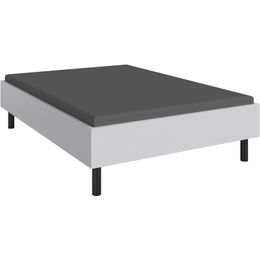 Bett wimex "Easy, gro&szlig;e Auswahl an Gr&ouml;&szlig;en und Farben, auch in Komforth&ouml;he", wei&szlig; (wei&szlig;, schwarz), H:46cm L:210cm, Betten, Bett, ohne Kopfteil, ideal unter Dachschr&auml;gen oder Fenster