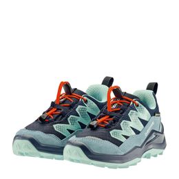 Wanderschuh Lowa "MADDOX PRO GTX LO JR", Kinder, Gr. 32, blau (navy, rauchblau), Synthetik, Textil, Schuhe Wanderschuh, wasserdicht dank Gore-Tex Membrane
