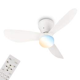 Briloner Leuchten LED Deckenleuchte "LUFITO", wei&szlig; (wei&szlig; matt), 1, &Oslash; 78cm H: 26cm, 1 Stk., Leuchten, 78x26 cm, Schlafzimmer, Wohnzimmer, Esszimmer, Flur, K&uuml;che, LED Deckenleuchte
