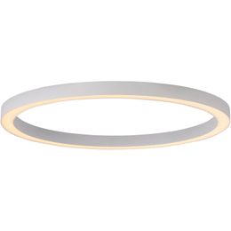 NEUHAUS PURE LED Deckenleuchte "PURE Lines Round", snow, 1, &Oslash; 70cm H: 3,9cm, 1 Stk., Leuchten, Stufenlos dimmbar &uuml;ber Fernbedienung, CCT, LED Deckenleuchte