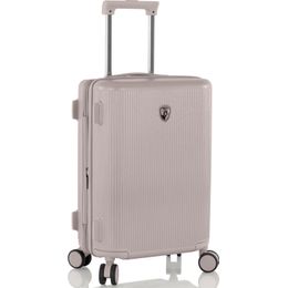 Hartschalen-Trolley Heys "Earthtone, verschiedene Gr&ouml;&szlig;en und Farben", Gr. B/H/T: 35cm x 53cm x 22cm 43 l, beige (atmosphere), Polycarbonat, Koffer, Heys Reisegep&auml;ck TSA Schloss Volumenerweiterung