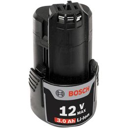 Akku Bosch Professional "&raquo;GBA 12V 3.0Ah Battery&laquo;", schwarz, B:63mm H:63mm T:129mm, Akkumulatoren, Kompakter 3,0-Ah-Akku aus der 12-Volt-Klasse