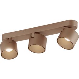 NEUHAUS PURE LED Deckenleuchte "PURE Cup", bronzefarben, 3, H: 11,8cm, 1 Stk., Leuchten, Dimmf&auml;hig &uuml;ber separaten Tronicdimmer, dreh- & schwenkbar, LED Deckenleuchte