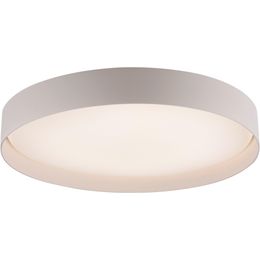 Sch&ouml;ner Wohnen Kollektion LED Deckenleuchte "TAVOLI", sandbrise, 1, &Oslash; 49cm H: 7,3cm, 1 Stk., SCH&Ouml;NER WOHNEN-KOLLEKTION, Leuchten, SCH&Ouml;NER WOHNEN Kollektion, CCT 2700-6500K, IR-Fernbedienung, Dimmbar, LED Deckenleuchte