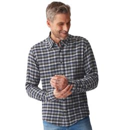Langarmhemd Casamoda "Casamoda Freizeithemd kariert", Herren, Gr. L, Normalgr&ouml;&szlig;en, gr&uuml;n (dunkelgr&uuml;n), 100% Baumwolle, kariert, comfort fit, Hemden