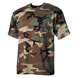 MFH US T-Shirt halbarm woodland, Gr&ouml;&szlig;e S