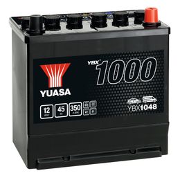 Yuasa Starterbatterie YBX1000 SMF 12 V, 45 Ah, 350 A ybx1048 12V 68Ah 350A f&uuml;r Citro&euml;n/Peugeot Ford KIA ROVER NISSAN RENAULT HYUNDAI TOYOTA Suzuki