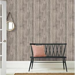 Vliestapete EASY DECOR "Luxus Holz Effekt", beige (naturel), B:0,52m L:10m, Vlies, Tapeten, Design Tapeten
