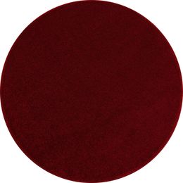 Teppich Ayyildiz Teppiche "ATA", rot, H:10mm &Oslash;:120cm, Kunstfaser, Teppiche, Teppich, Kurzflor, uni, gro&szlig;e Farbauswahl, robust, auch in rechteckig, L&auml;ufer