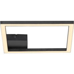 JUST LIGHT LED Deckenleuchte "IVEN", schwarz, 1, H: 3,7cm, 1 Stk., Leuchten, LED Deckenleuchte