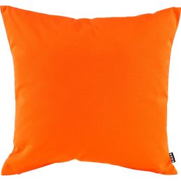 HOCK Dekokissen H.O.C.K. "Classic Uni", orange (orange, unifarben), B:60cm H:10cm L:60cm, Polyacryl, Dekokissen_Sitzkissen_Kissenh&uuml;llen, Outdoor geeignet, Kissenh&uuml;lle mit F&uuml;llung, 1 St&uuml;ck