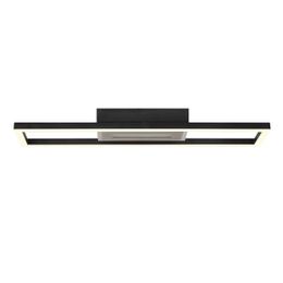 Brilliant LED Deckenleuchte "Besson", schwarz, 1, H: 5cm, 1 Stk., Leuchten, 55 x 16 x 5 cm, 2300 lm, 3000-6500 K, RGB Center Light, dimmbar, CCT, LED Deckenleuchte