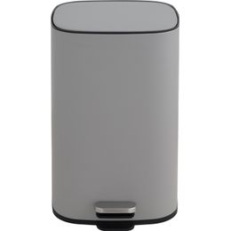 M&uuml;lleimer OTTO HOME "Keenna, mit verz&ouml;gertem Schlie&szlig;mechanismus und verstecktem Griff", grau, B:24,2cm H:38,6cm T:28,36cm, Edelstahl, M&uuml;lleimer, M&uuml;lleimer, Treteimer f&uuml;r K&uuml;che oder Bad, Abfalleimer mit Deckel