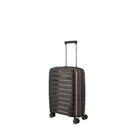 Trolley Travelite "AIR BASE Reisekoffer Hartschale", Gr. B/H/T: 39cm x 55cm x 20cm 37 l, coffee, Polypropylen, Koffer, kratzresistenter Oberfl&auml;che und cleverer Innenaufteilung