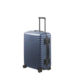 TITAN&reg; Trolley TITAN "OVERSEAS Koffer Hartschale", Gr. B/H/T: 50cm x 69cm x 28cm 84 l, midnight blau, Polycarbonat, Koffer, mit TSA-Rahmenschloss, Mono-Lock und kratzresistenter Oberfl&auml;che