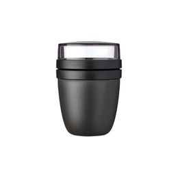 Lunchbox Mepal "Lunchpot Ellipse &oslash; 10.7 cm", schwarz (nordic schwarz), Lebensmittelaufbewahrungsbeh&auml;lter, Lunchbox