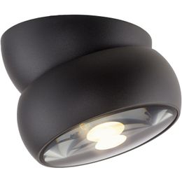 NEUHAUS PURE LED Deckenleuchte "PURE Move", schwarz (schwarz pearl), 1, &Oslash; 11cm H: 7,3cm, 1 Stk., Leuchten, Dimmf&auml;hig &uuml;ber separaten Dimmer, dreh- &schwenkbar, LED Deckenleuchte