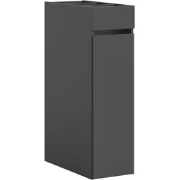 Anbauregal Welltime "FALAS, H&ouml;he 101cm, Apothekerauszug, 3 offene Ablagef&auml;cher", schwarz (anthrazit nb), B:29cm H:101cm T:60cm, Holzwerkstoff, Regale
