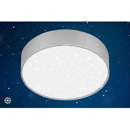 Briloner Leuchten Aufbauleuchte "FLAME STAR", silber, Leuchten